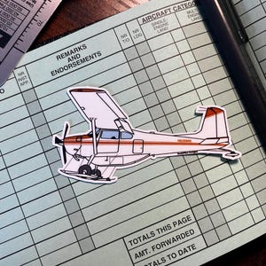 Cessna 180/185 Skywagon Sticker | Bush Plane on Skis Vinyl Decal ...