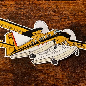 Twin Otter Airplane Sticker, 4X2.7 Inch DHC-6 Sticker Vinyl Sticker ...