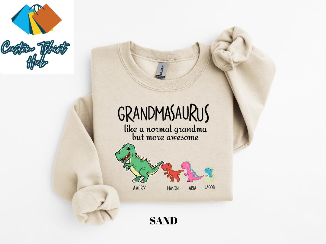 Funny Custom Grandmasaurus Shirt, Mother's Day Shirt, Funny Mother's ...