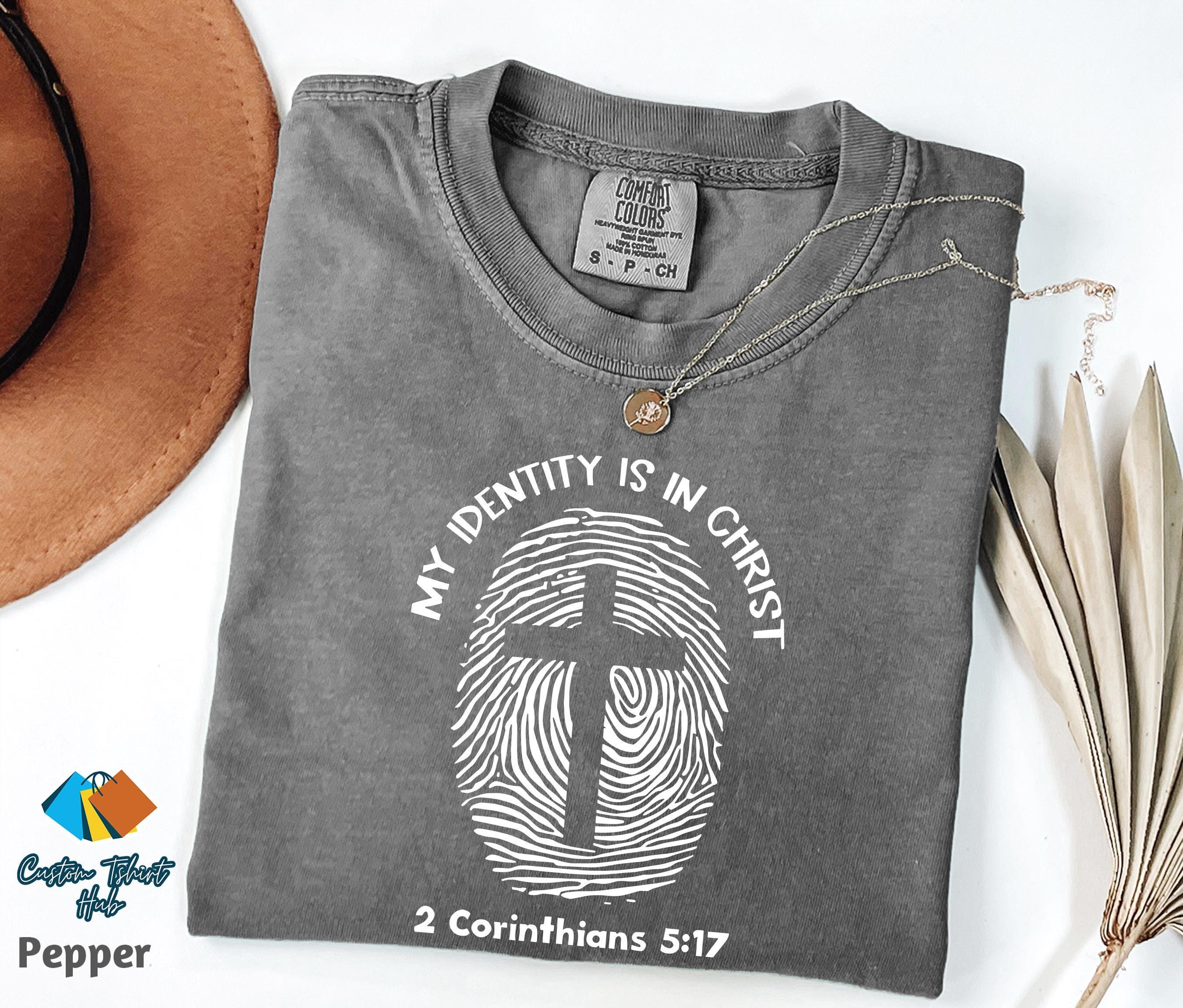 Comfort Colors® My Identity is in Christ Shirt, Jesus Christian Gifts ...
