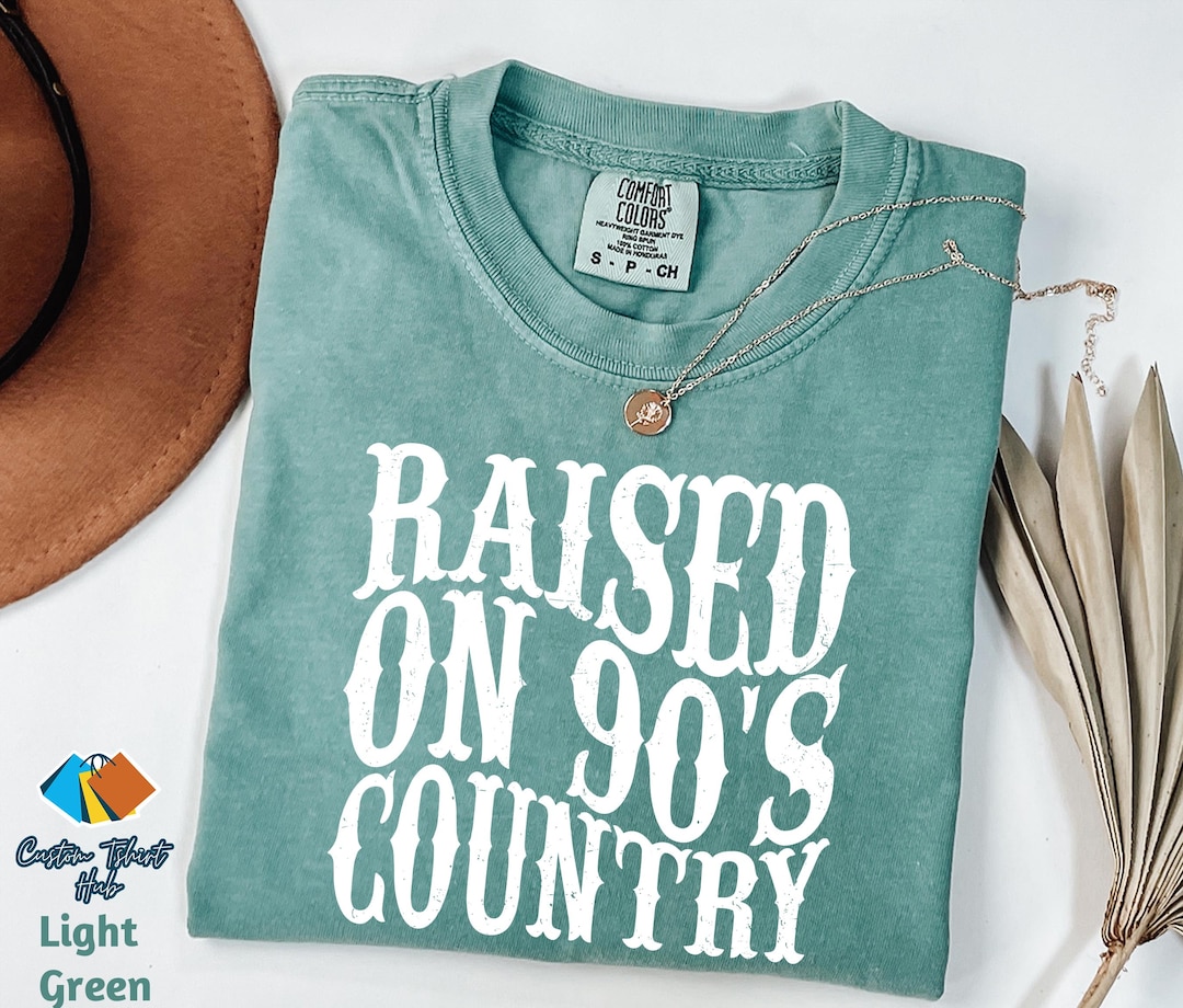 Raised on 90s Country Shirt, Comfort Colors Retro 90's Country Shirt ...