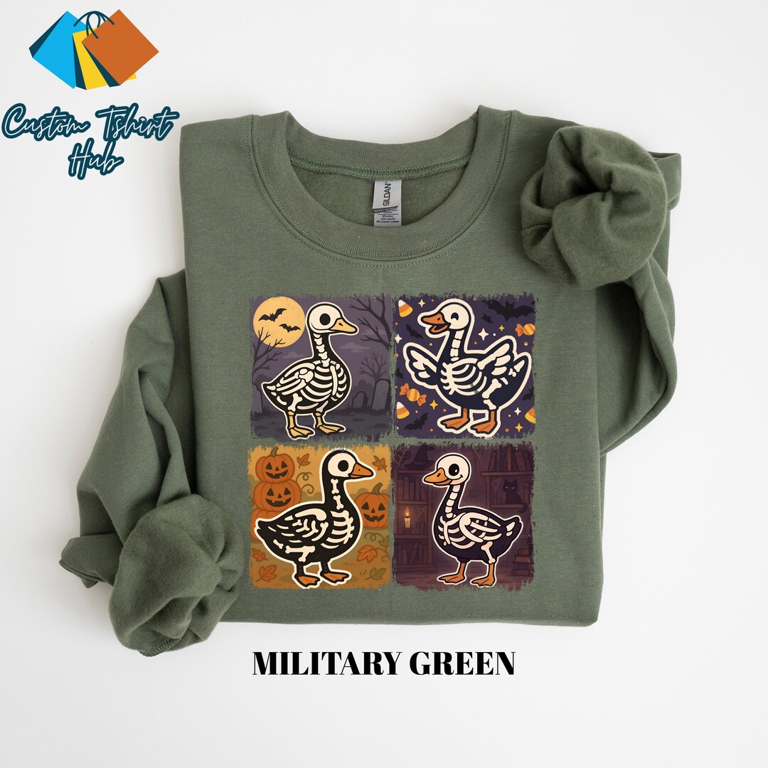 Spooky Xray Goose Fall Sweatshirt, Spooky Duck Xray Tech Shirt ...