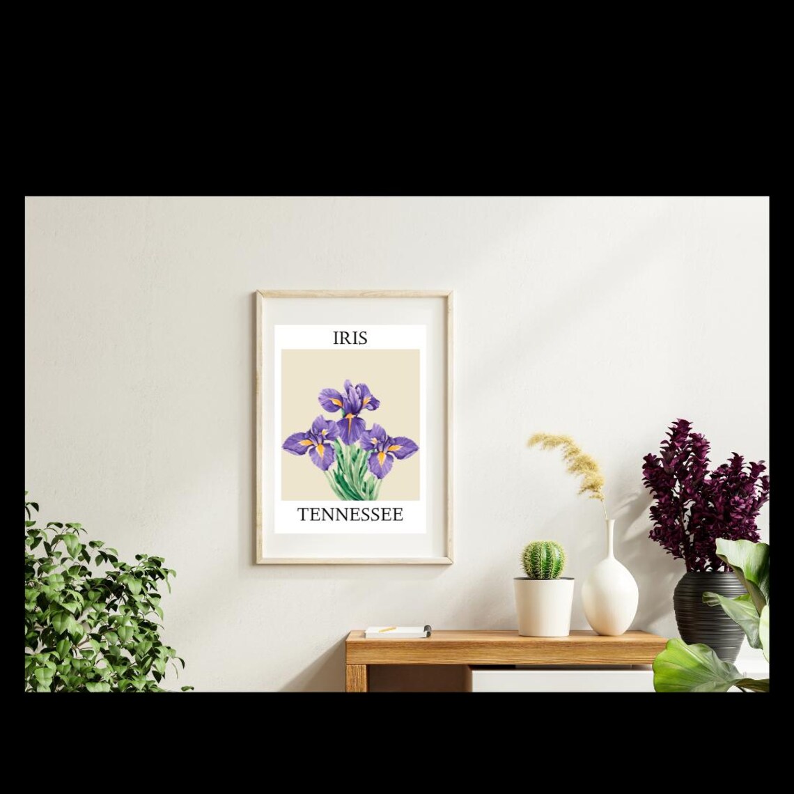 Tennessee State Flower Poster – Botanical State Flower Illustration - Etsy