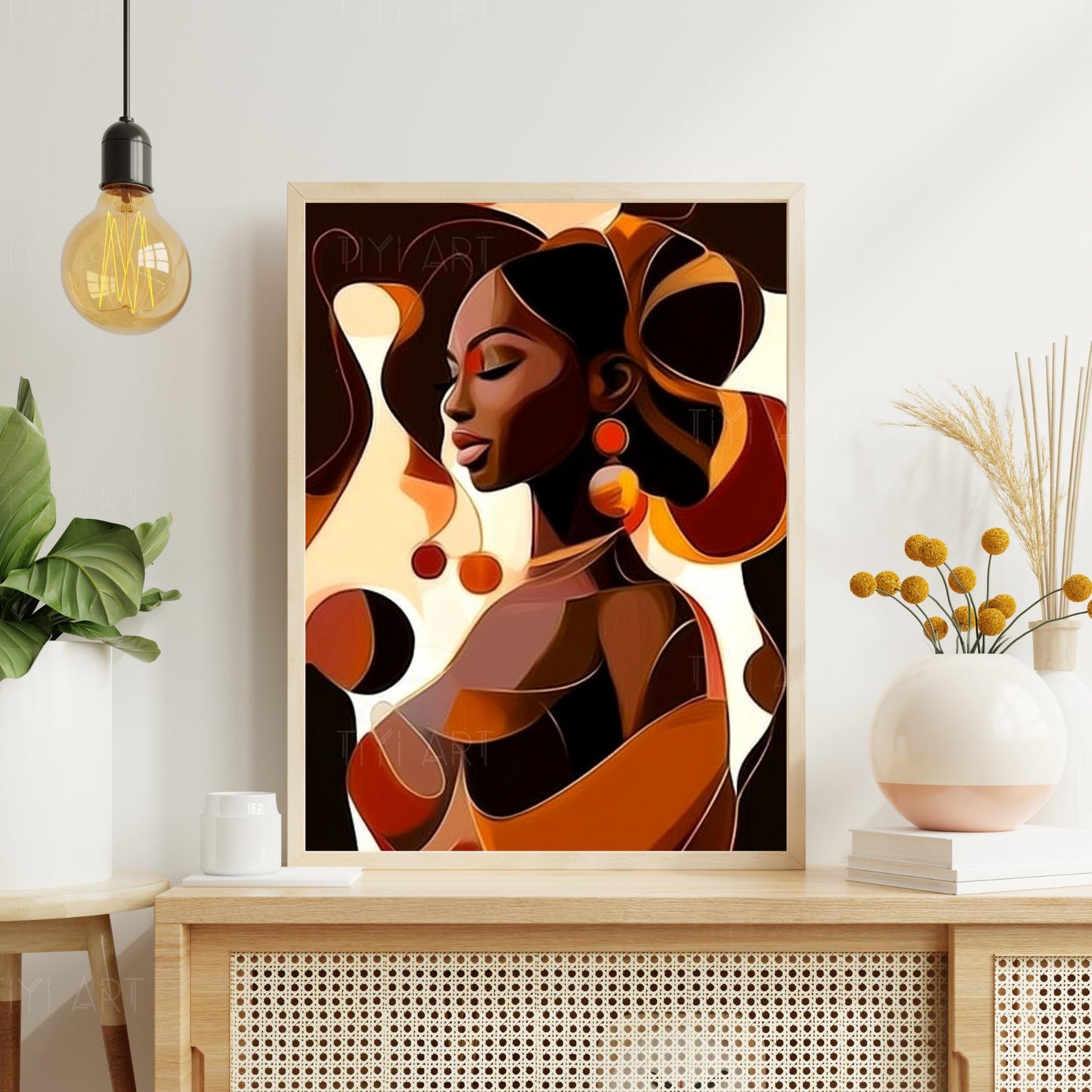 Holly Digital Print | Afrocentric Art | Black Woman Art | Abstract ...