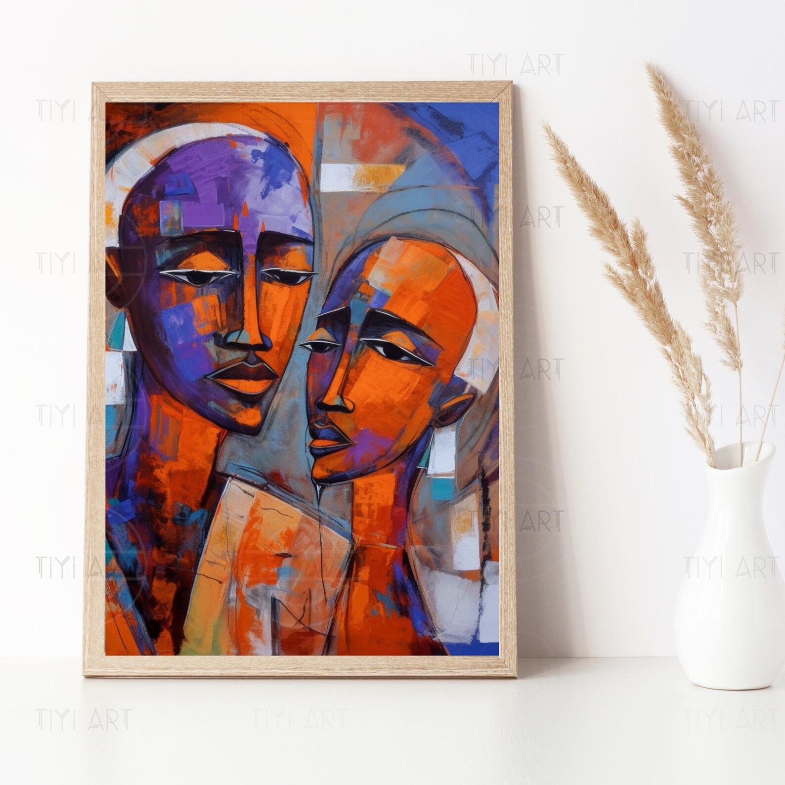 Abstract African Art - Abstract Faces - Modern African Art - Tribal Art ...