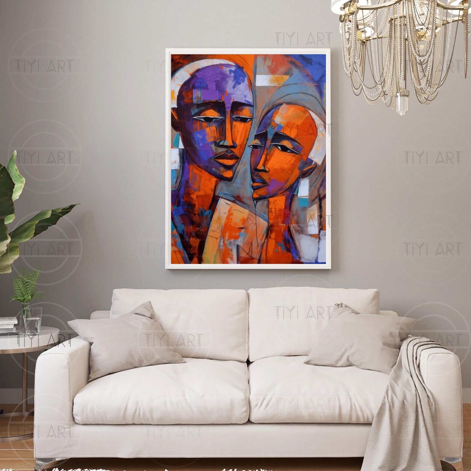 Abstract African Art - Abstract Faces - Modern African Art - Tribal Art ...