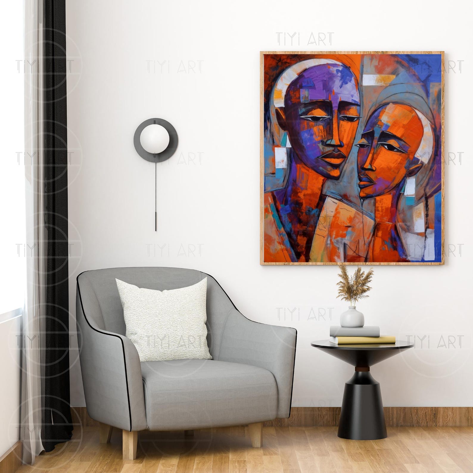 Abstract African Art - Abstract Faces - Modern African Art - Tribal Art ...