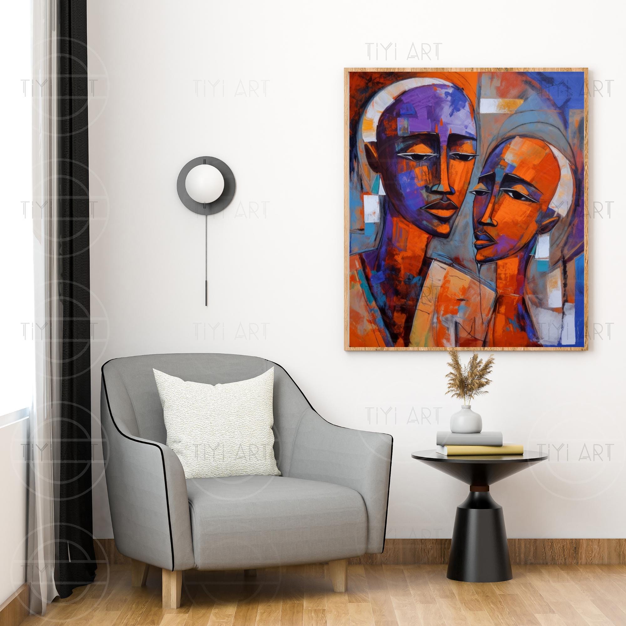 Abstract African Art - Abstract Faces - Modern African Art - Tribal Art ...