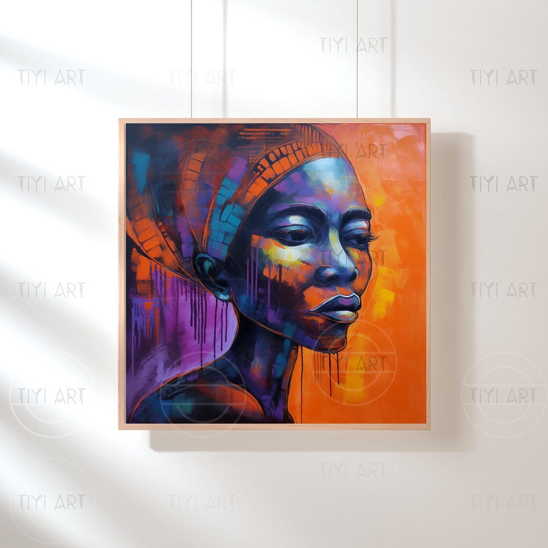 African Art - African Contemporary Art - Abstract Portrait - Modern ...