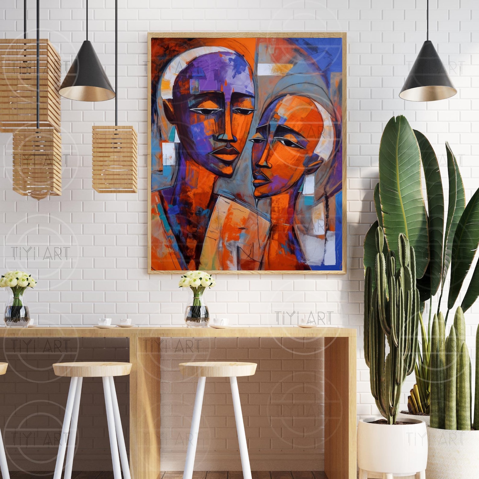 Abstract African Art - Abstract Faces - Modern African Art - Tribal Art ...