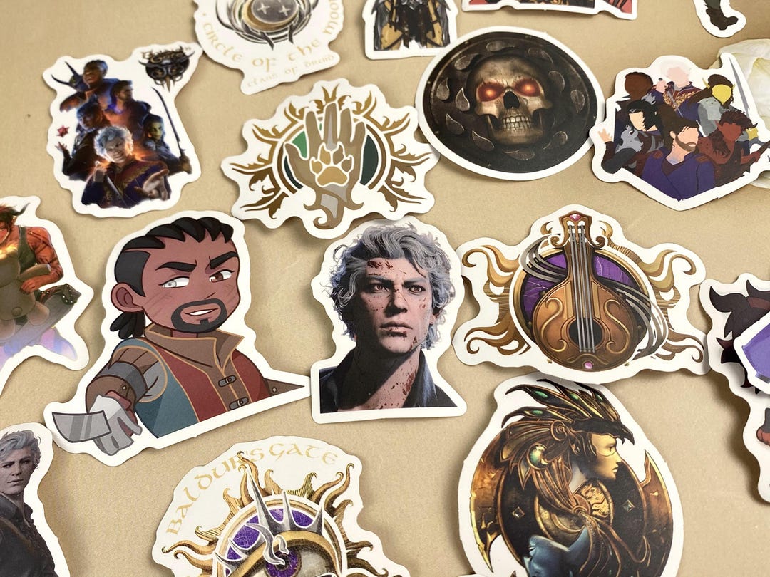 Baldur's Gate 3 Sticker Pack 60 in 1 Cute BG3 Sticker - Etsy