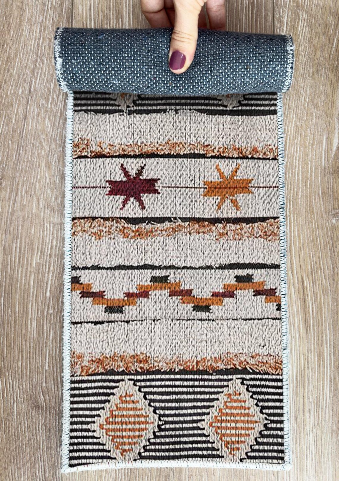 Traditional Stair Rug, Bohemian Runner Rug, Mountain Home Treads, Long ...