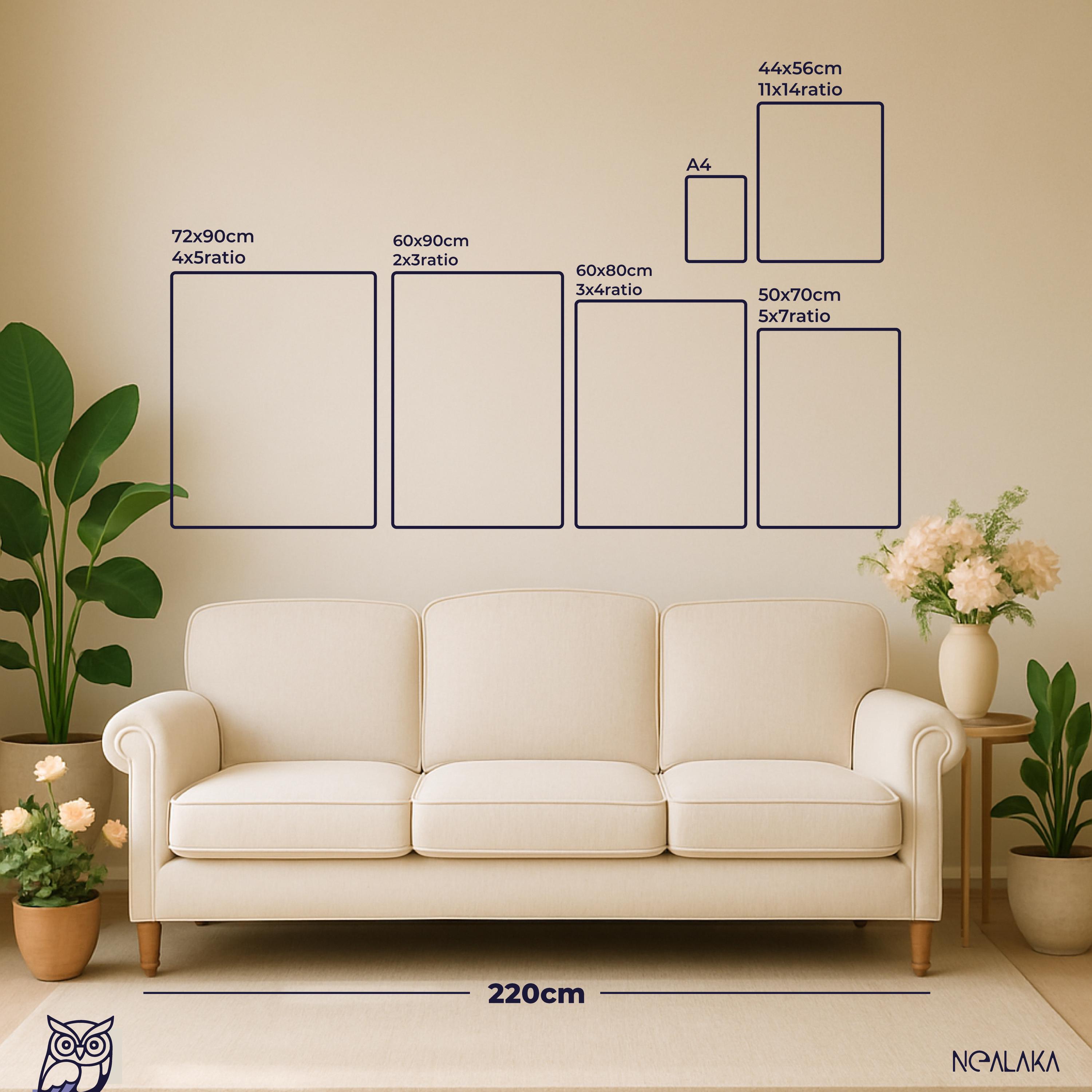 Modern Gallery Wall Art Set – 8 Piece Abstract Nature & Portrait Prints ...