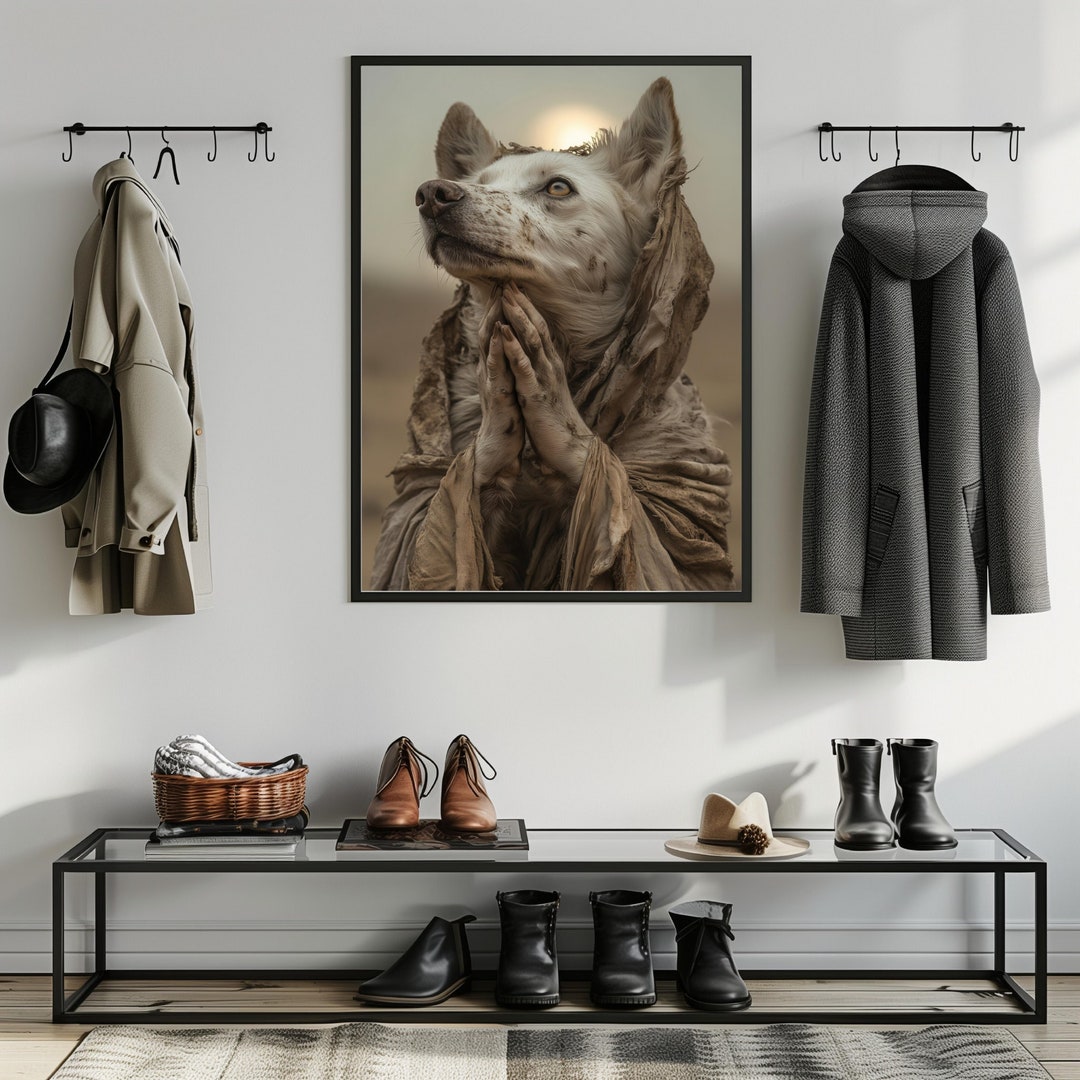 Wild Dog Poster Printable Pet Portrait Dog Digital Prints Pets Wall Art ...