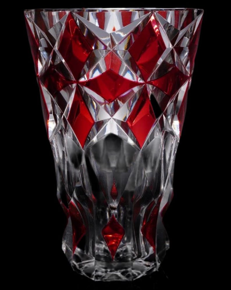 St. Louis Crystal Vase - Deauville Collection Monumental Size - Etsy