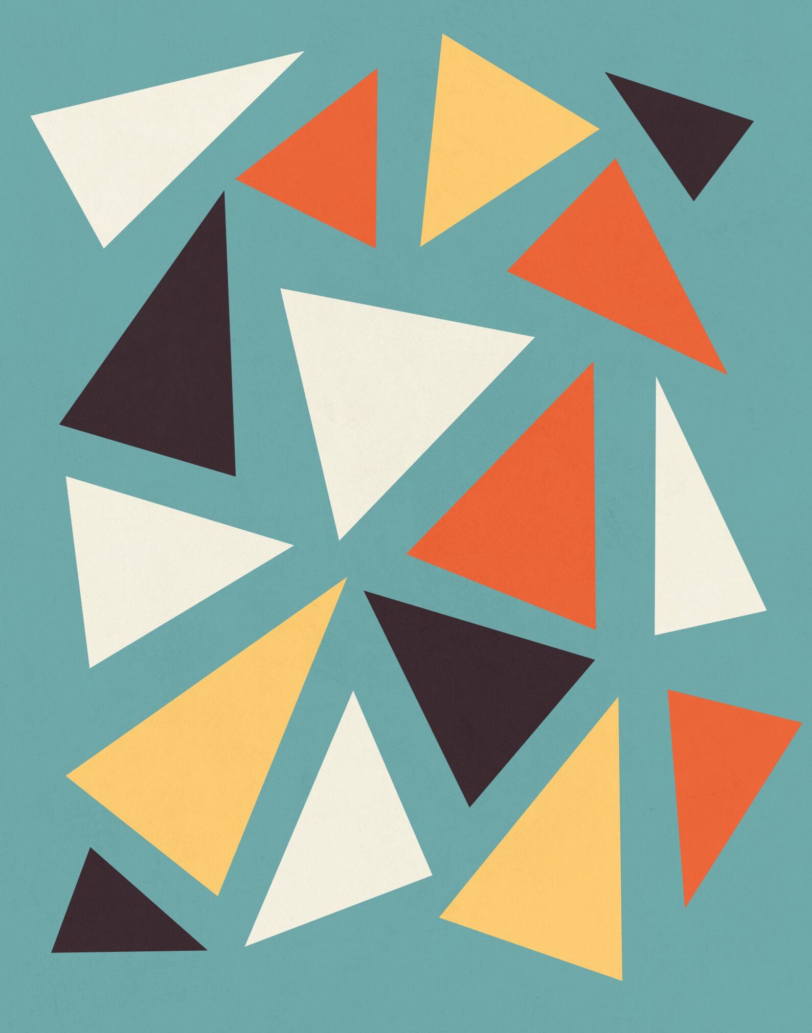 Modern Abstract Triangle Art Prints - Etsy