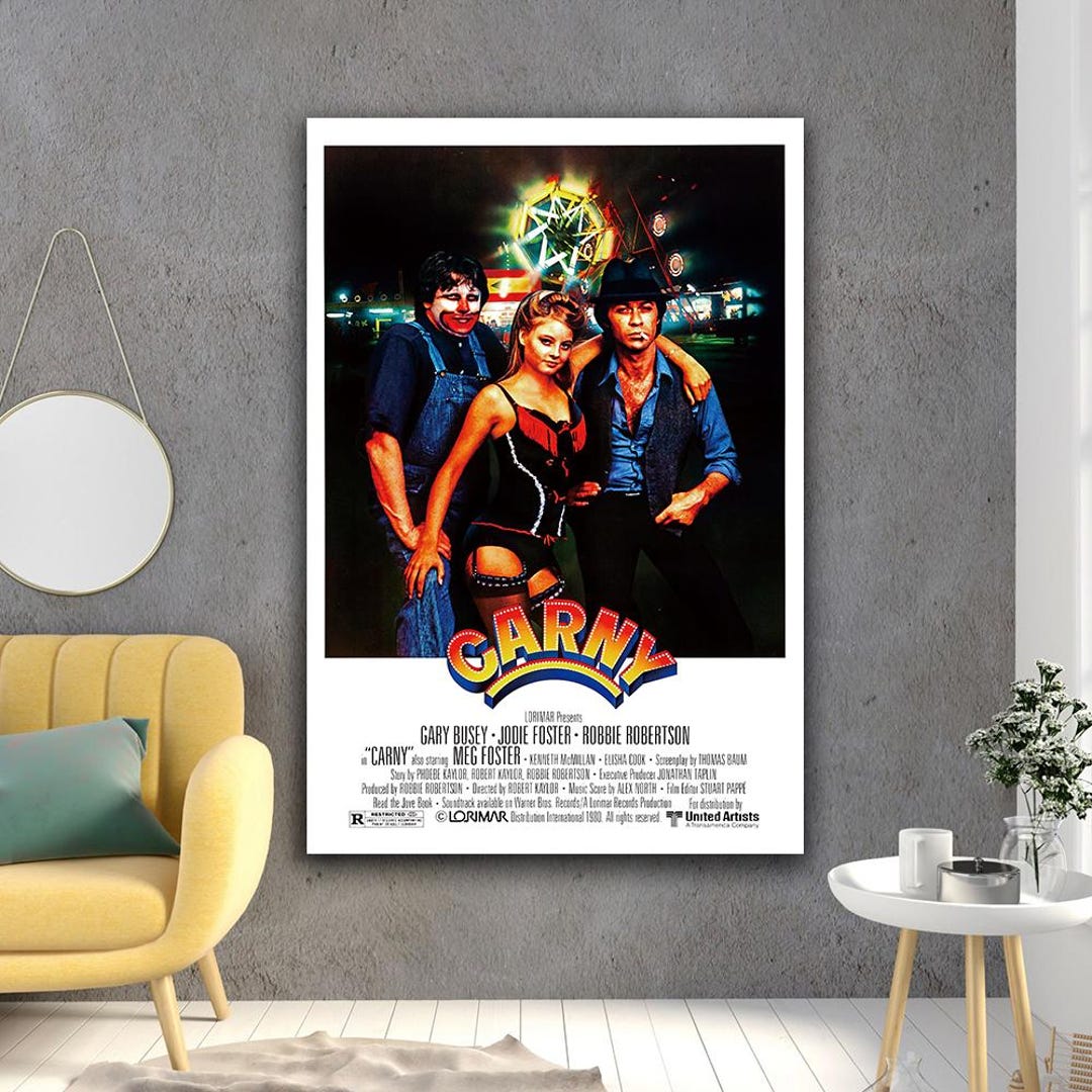 Carny Movie Poster From 1980 Canvas Print Wall Decoration Birthday Gift ...