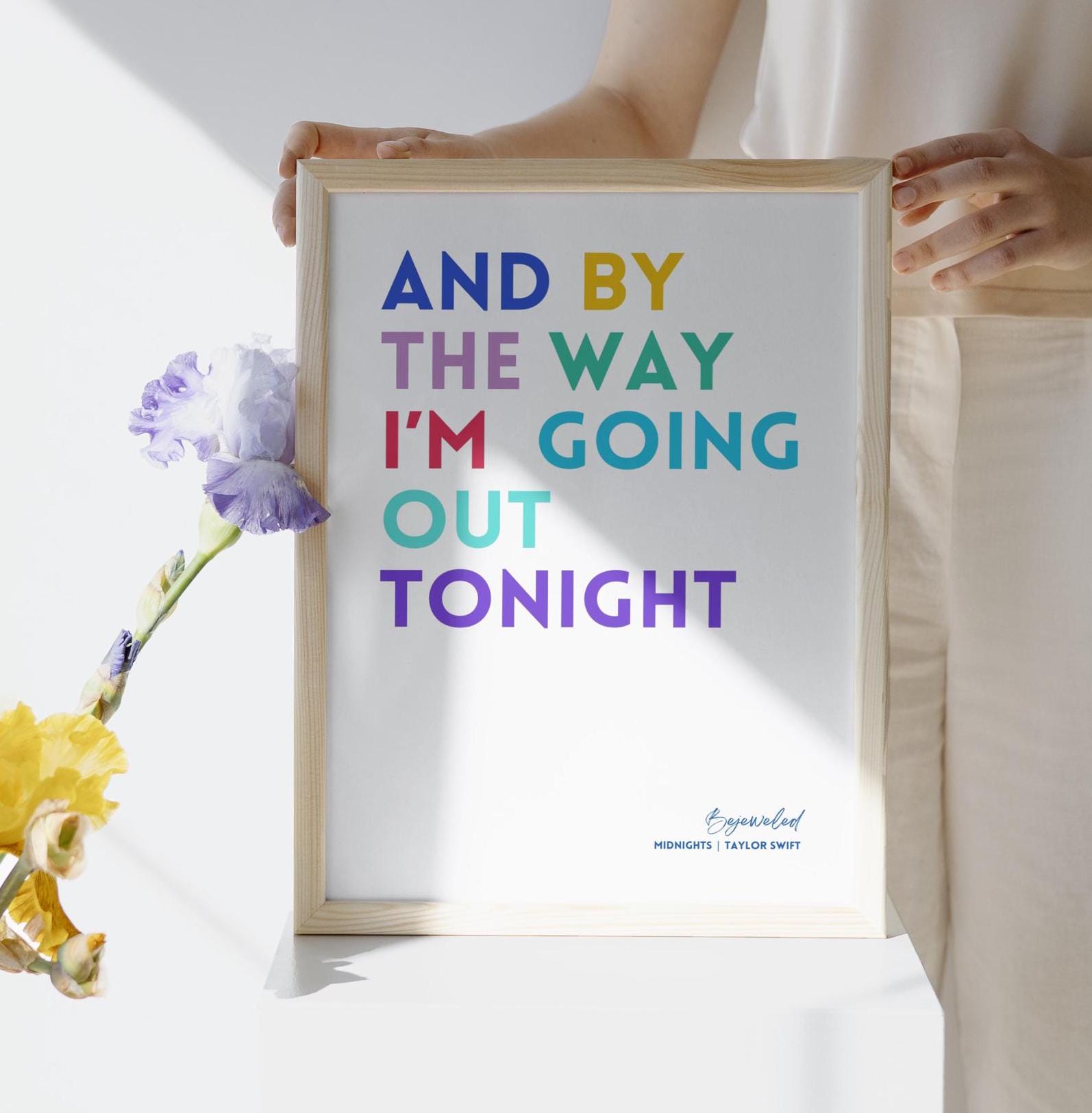 Taylor Swift Inspired Printable Poster 'bejeweled' Midnight's Lyrics ...