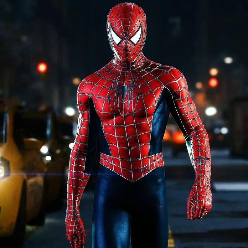 Superhero Costume Cosplay Sam Raimi Suit Adults With Faceshell & 3D ...