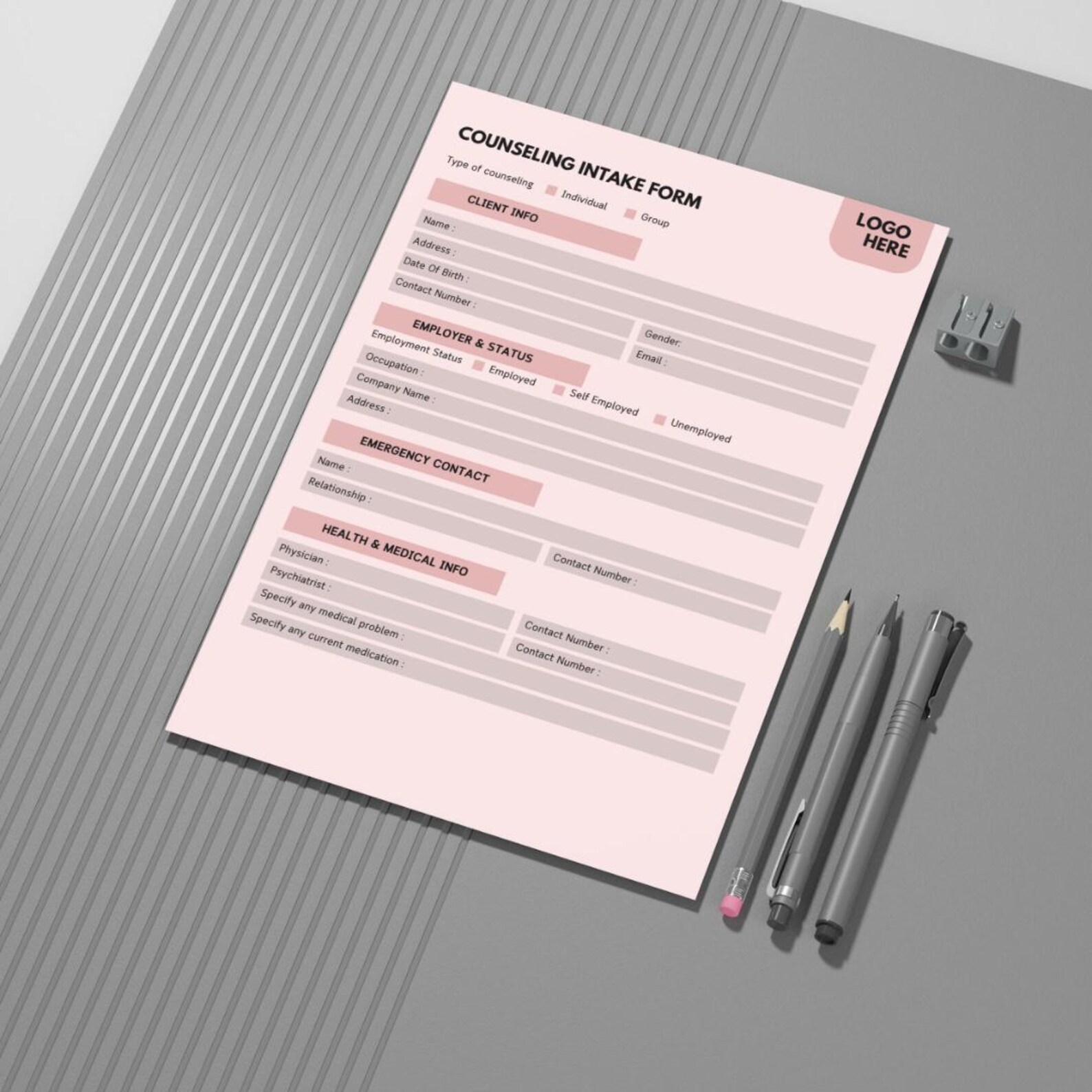 Counseling Intake Form, Informed Consent for Counseling and ...