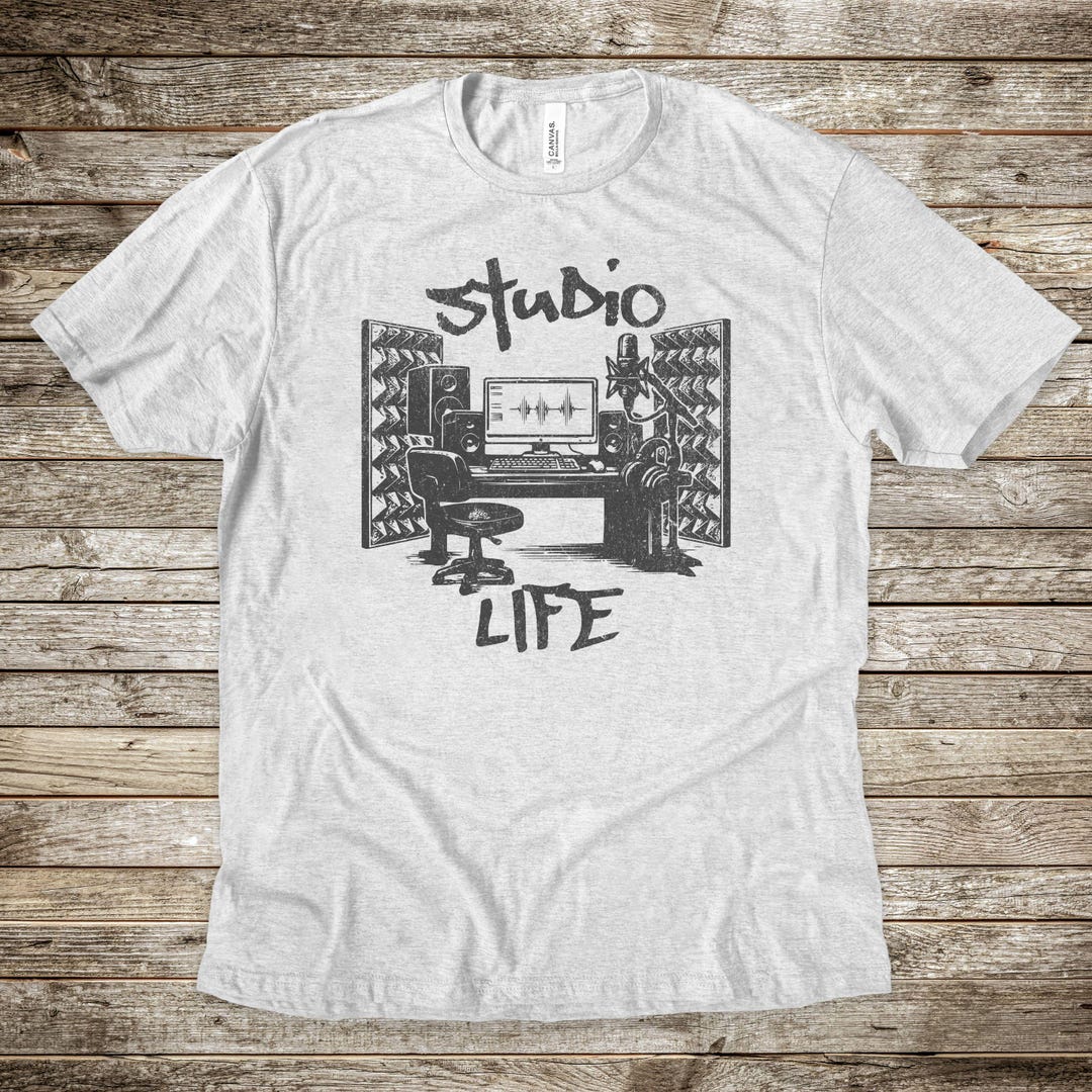 Studio Life Shirt, Music Producer Tee, Recording Studio Gift, Audio ...