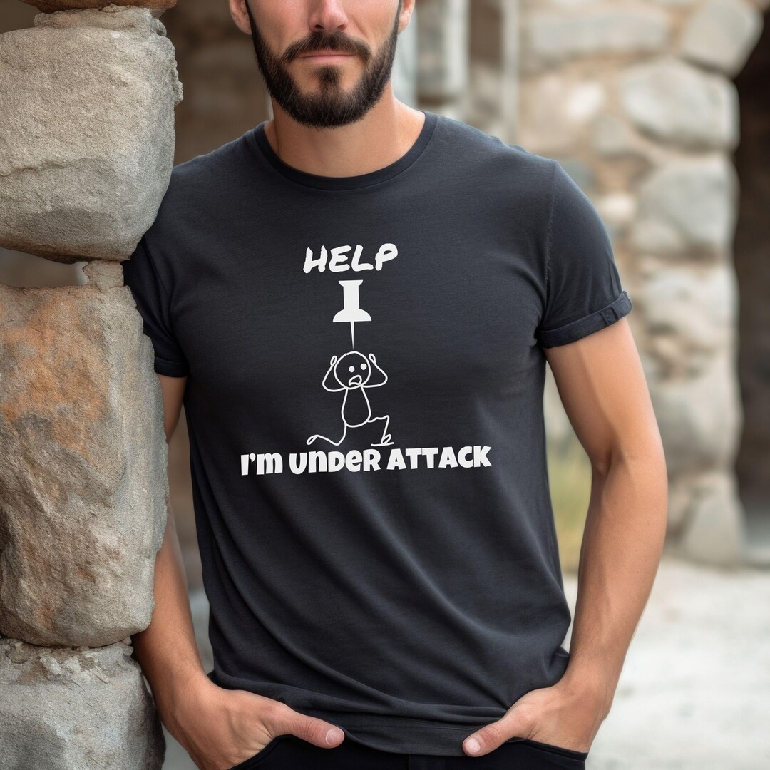 Funny Pun T-shirt, Hilarious Stick Figure Graphic Tee, Office Humor T ...
