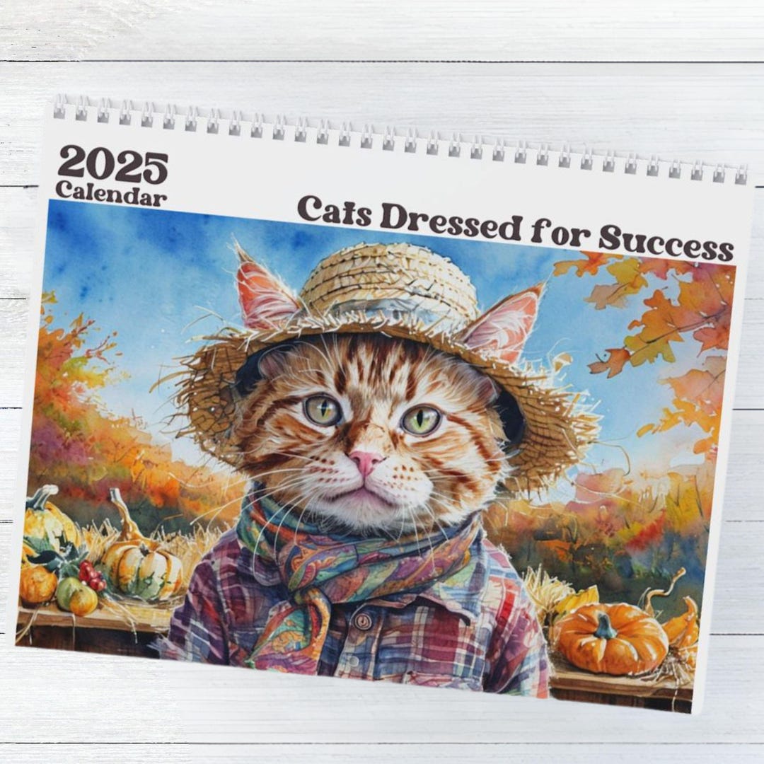2025 Cat Lover Wall Calendar, 2025 Monthly Calendar, Gag Gift Co ...