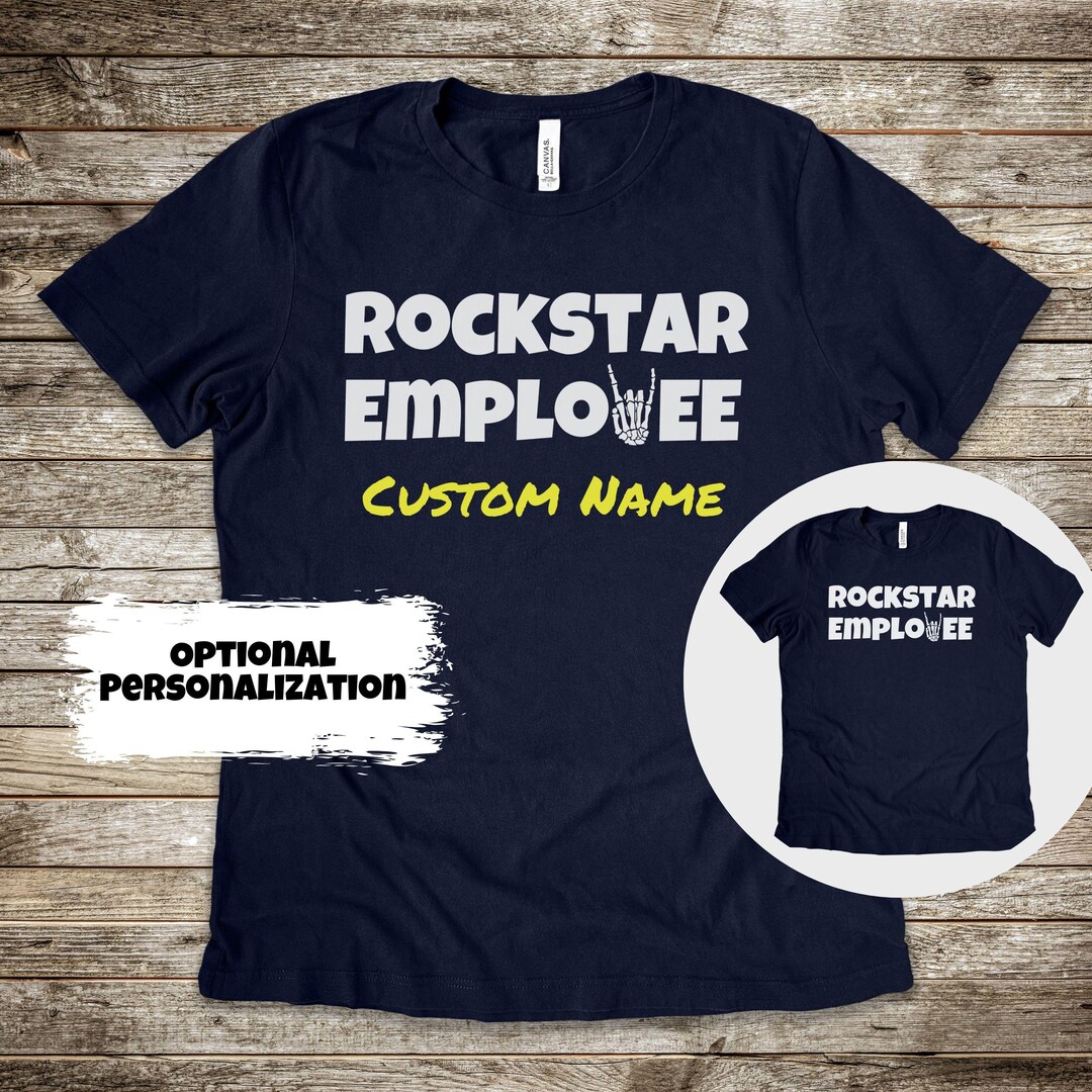 Rockstar Employee Shirt, Employee Gift, Personalized Employee ...