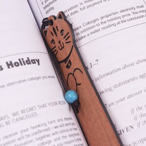 Custom Cat Bookmark Gifts,engraved Cat Bookmarks,gift for Book Lover ...