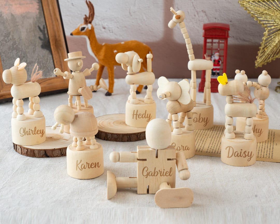 Personalized Wood Toy With Name,engraved Toy Ornaments for Kids,new ...