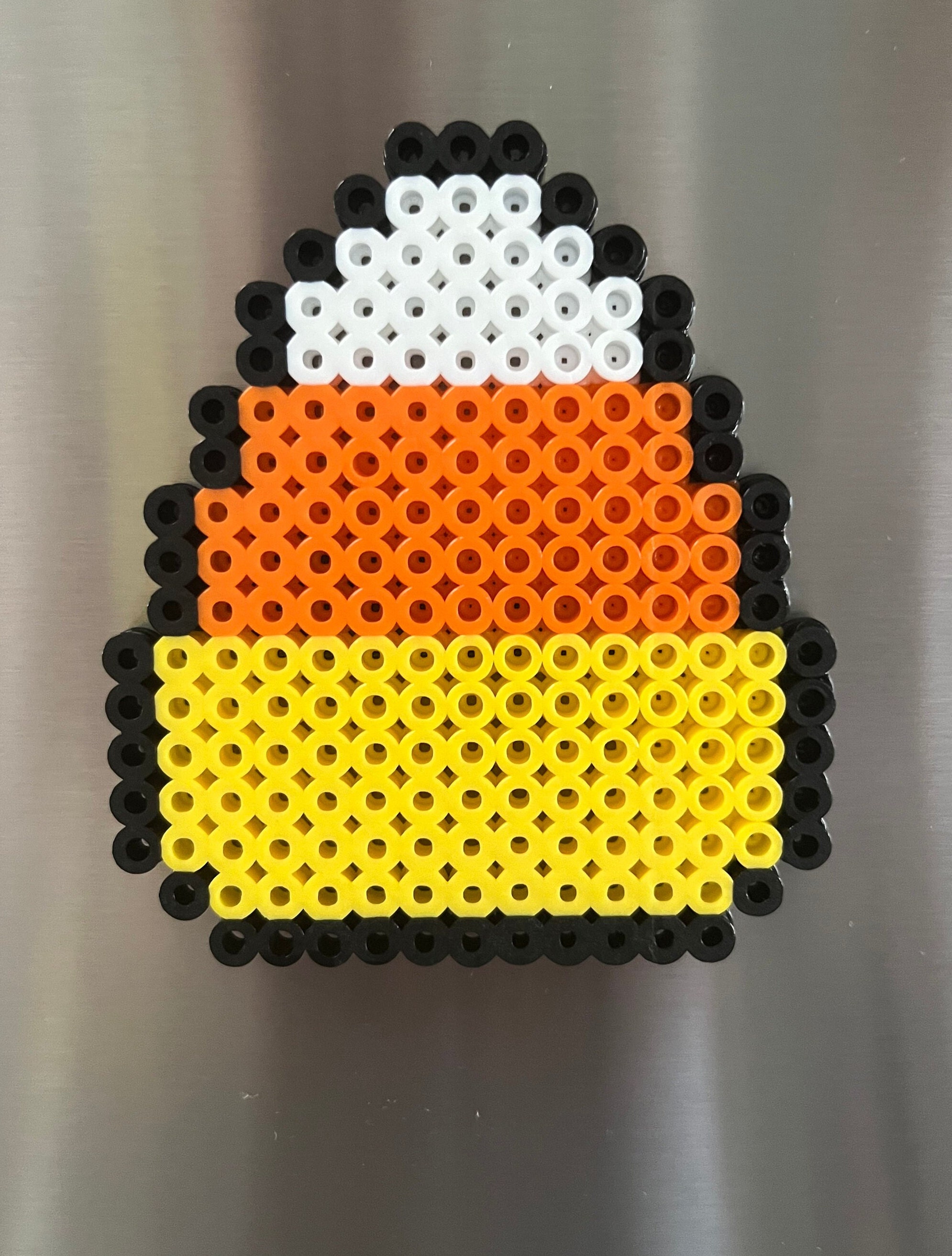 Candy Corn Perler Bead Magnet - Etsy