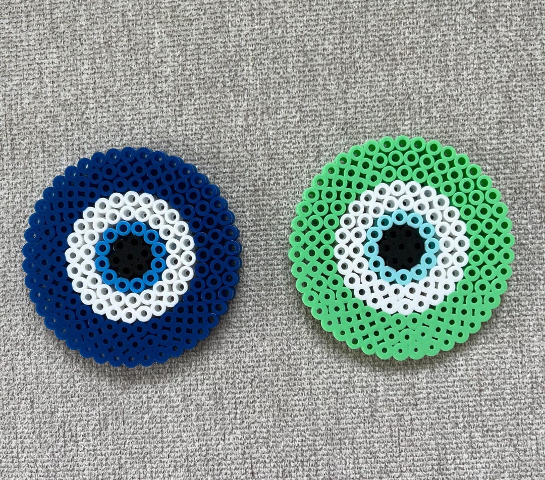Evil Eye Perler Bead Magnet - Etsy