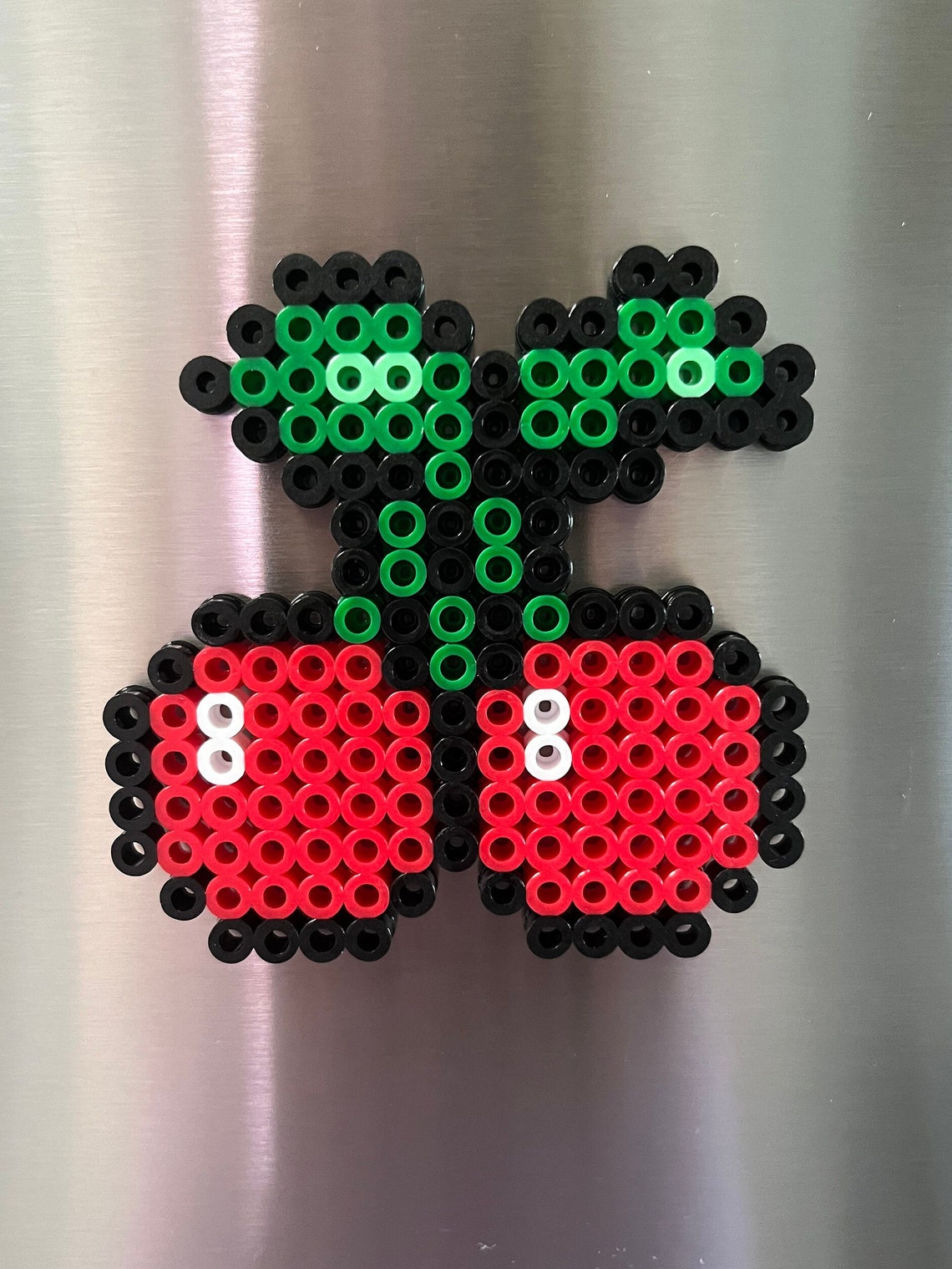 Cherry Perler Bead Magnet - Etsy