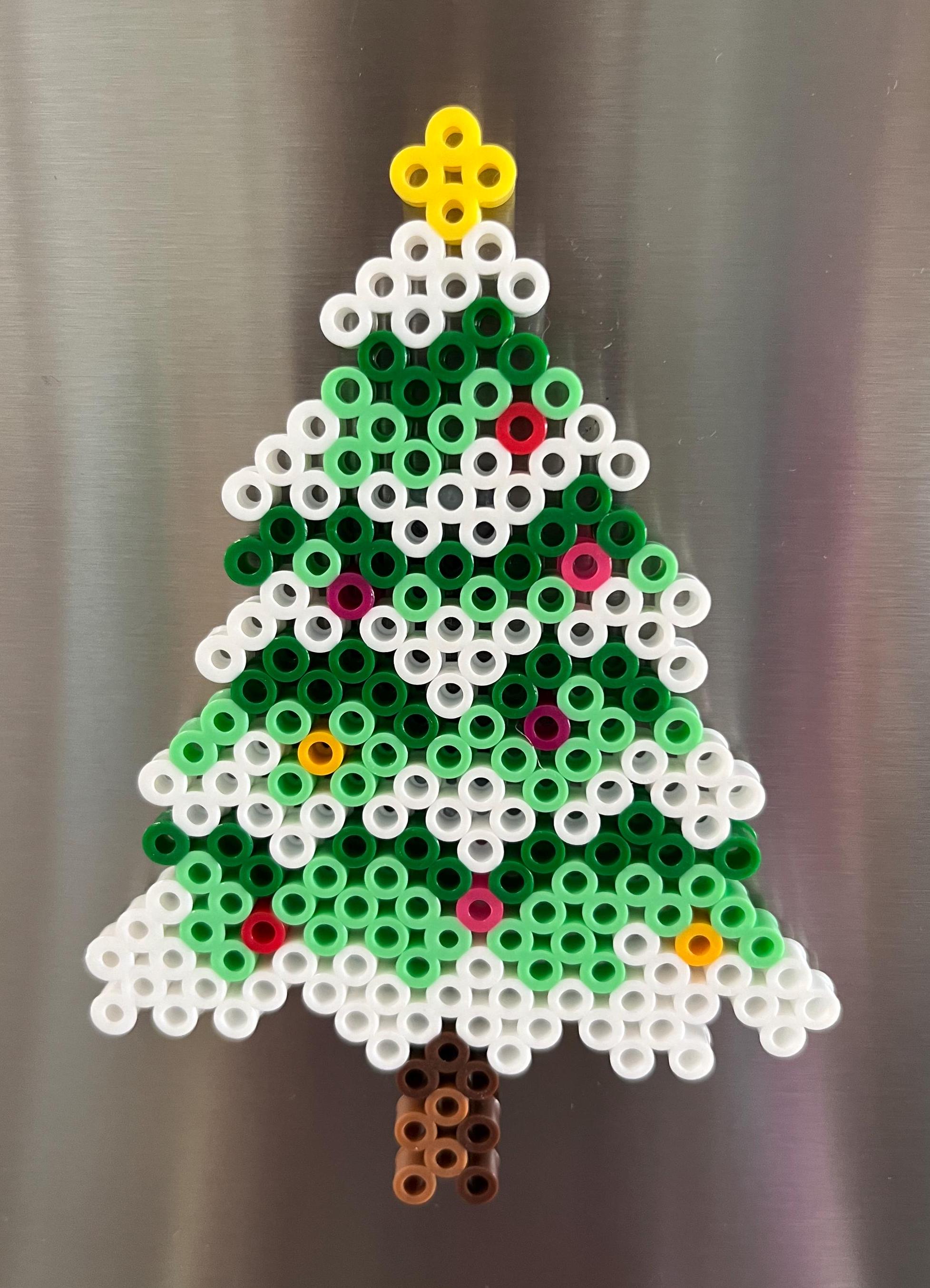 Christmas Tree Perler Bead Magnet - Etsy