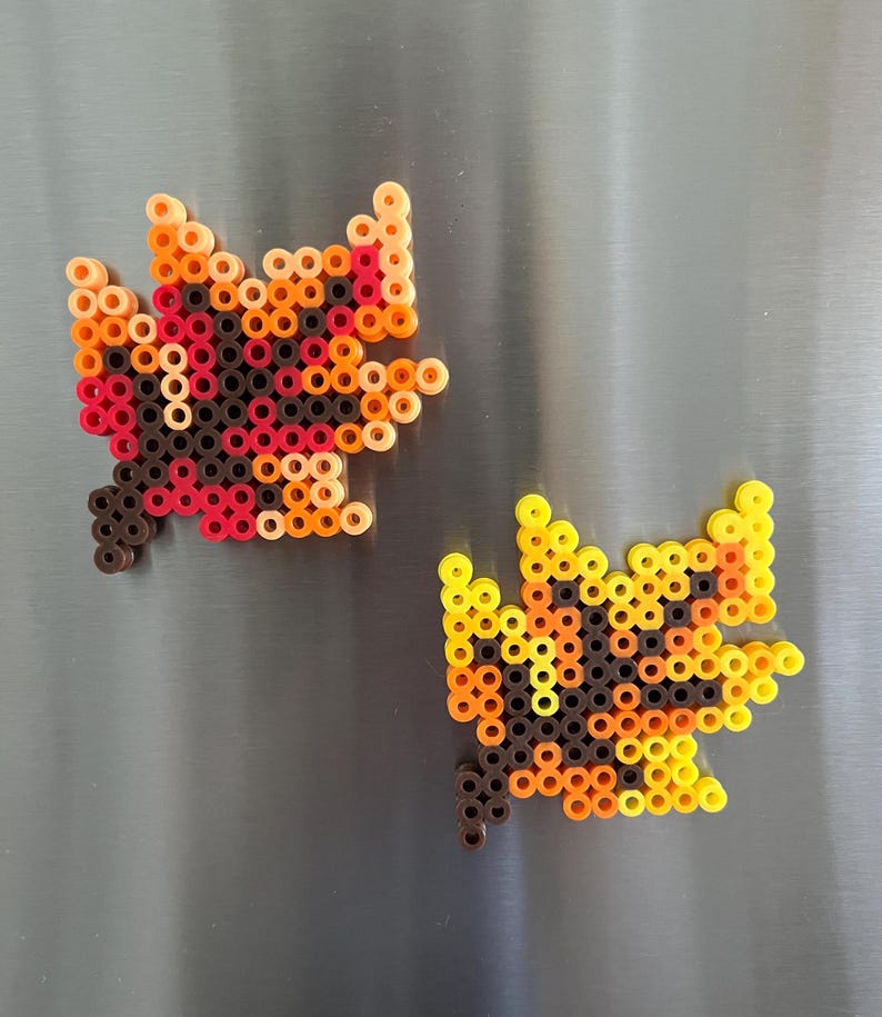 Leaf Perler Bead Magnet - Etsy