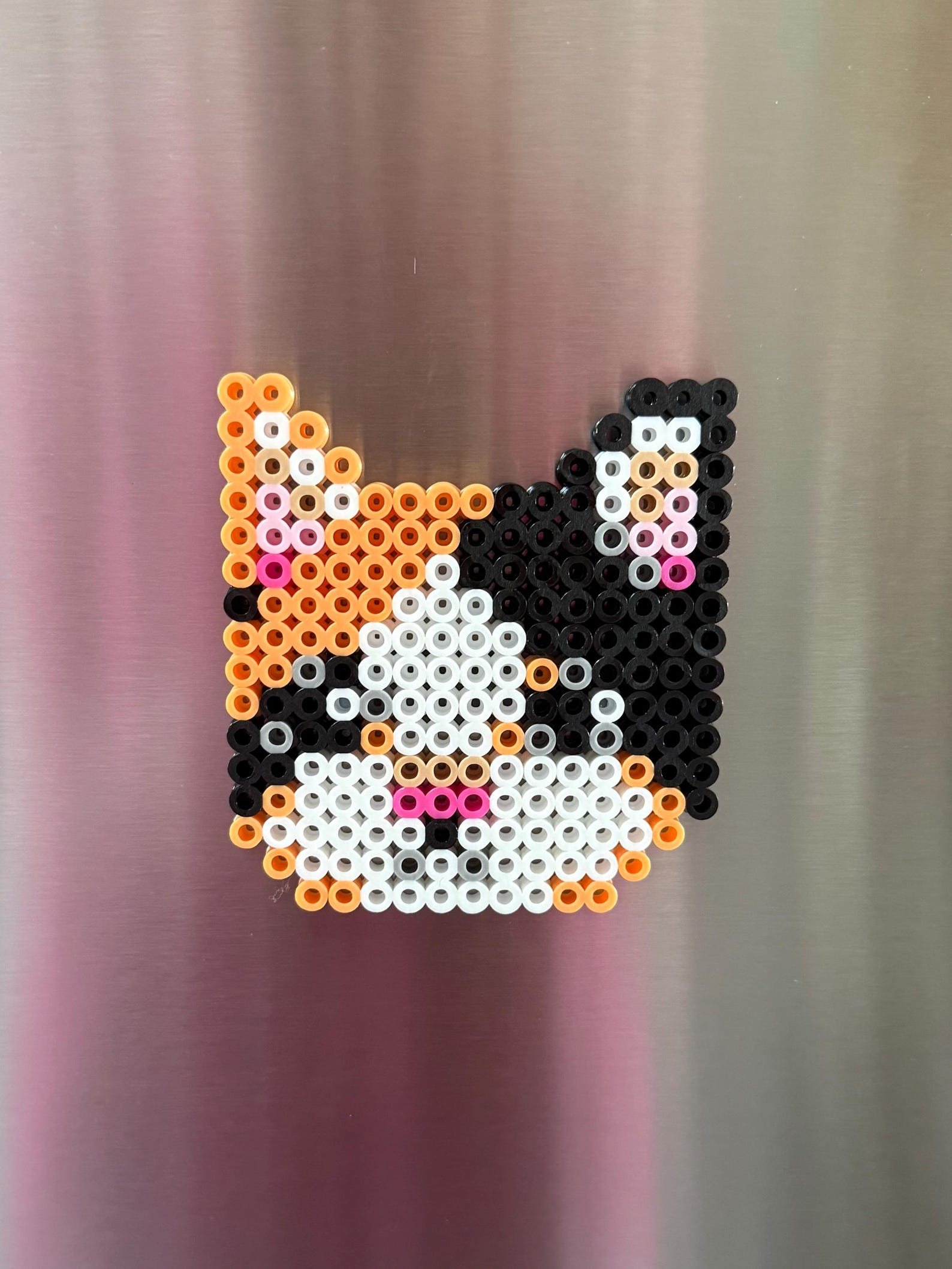 Calico Cat Perler Bead Magnet | Cat Lovers | Cat Enthusiasts | Cat ...
