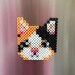 Calico Cat Perler Bead Magnet | Cat Lovers | Cat Enthusiasts | Cat ...