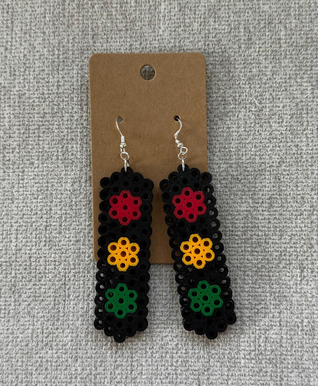 Traffic Light Perler Bead Earrings | Traffic Light Earrings | Driving ...