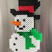 Snowman Perler Bead Magnet - Etsy