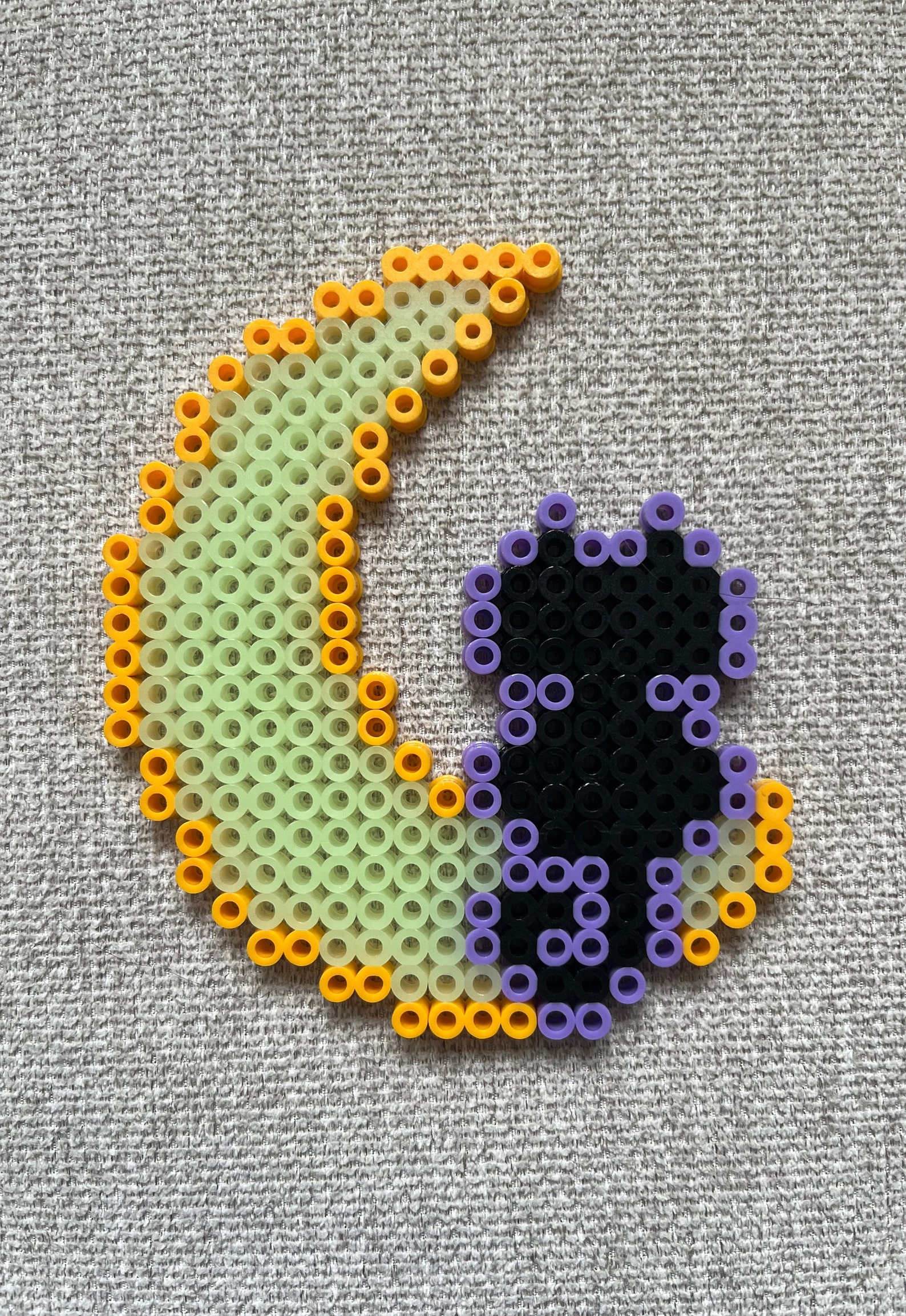 Cat Moon Perler Bead Magnet - Etsy