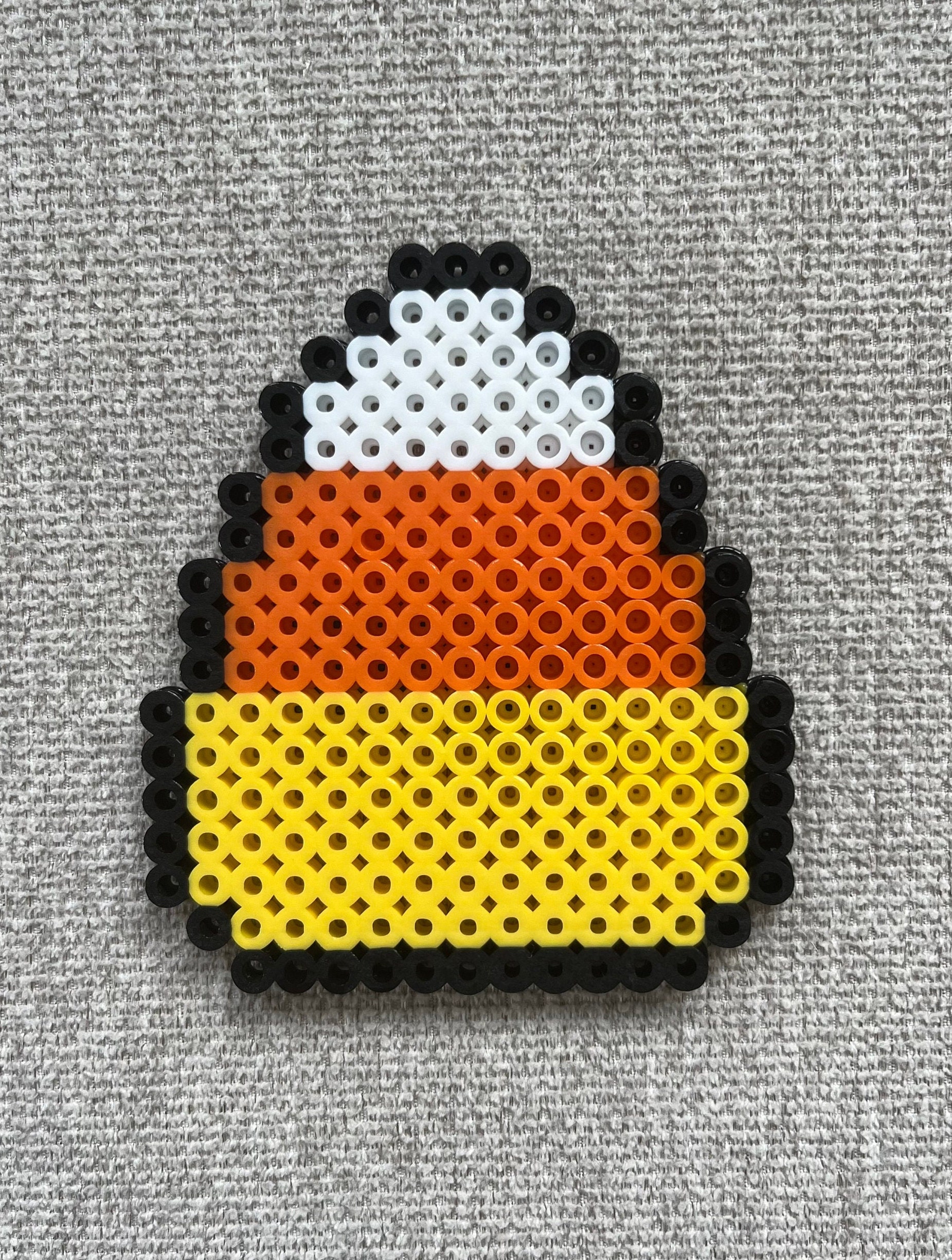 Candy Corn Perler Bead Magnet - Etsy