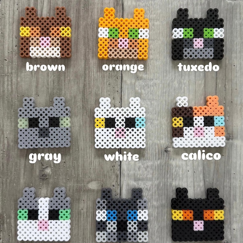 Perler Bead Cat - Etsy