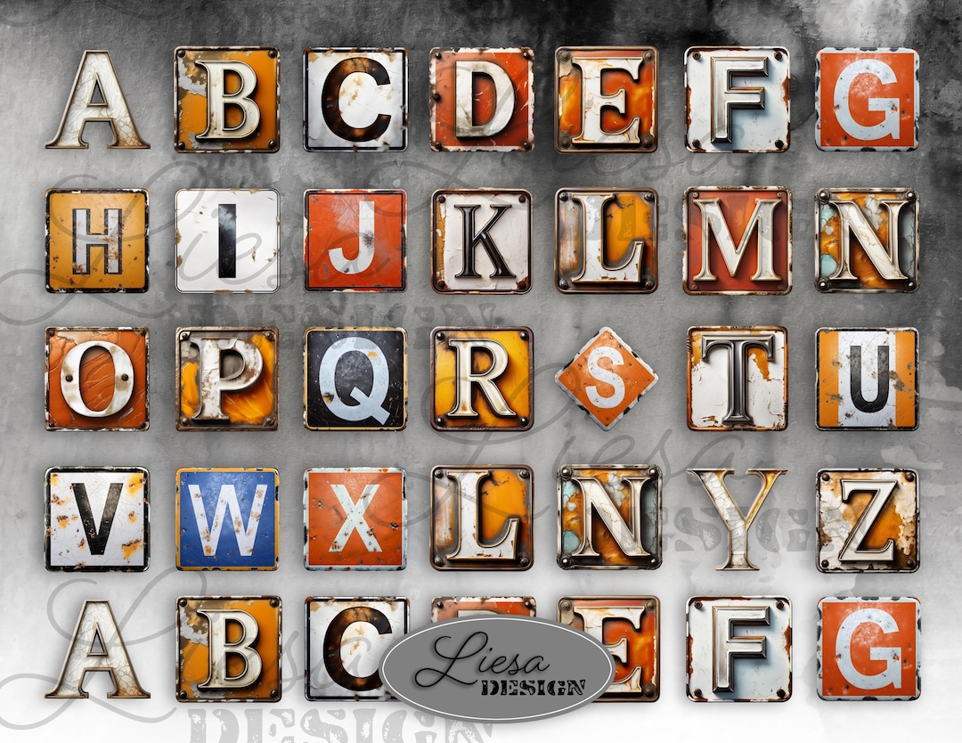 Rustic Metal Sticker Sheets for DIY. Vintage Labels for Scrapbooking ...