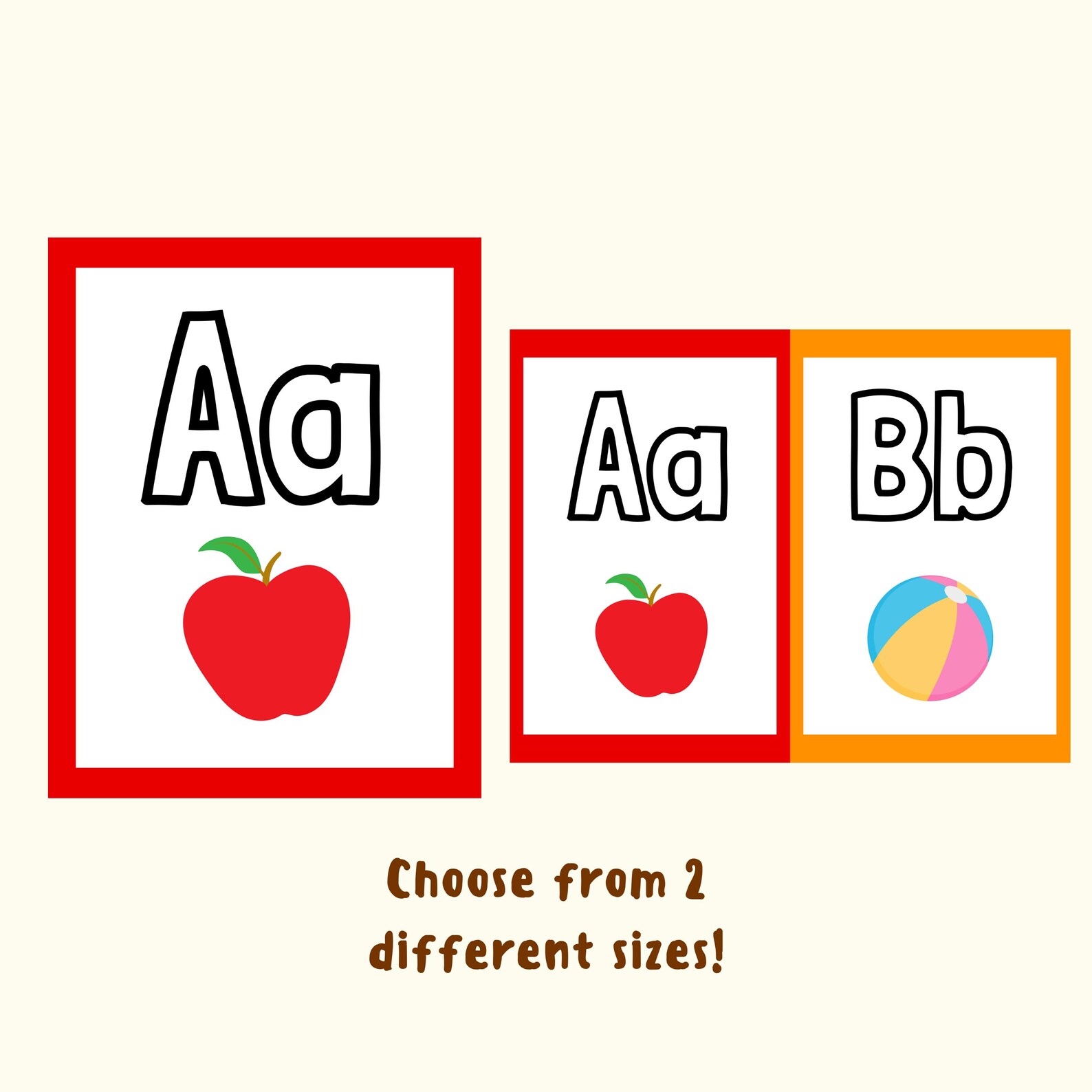 Rainbow Alphabet Posters With Pictures/ ABC Posters/ Classroom Decor ...