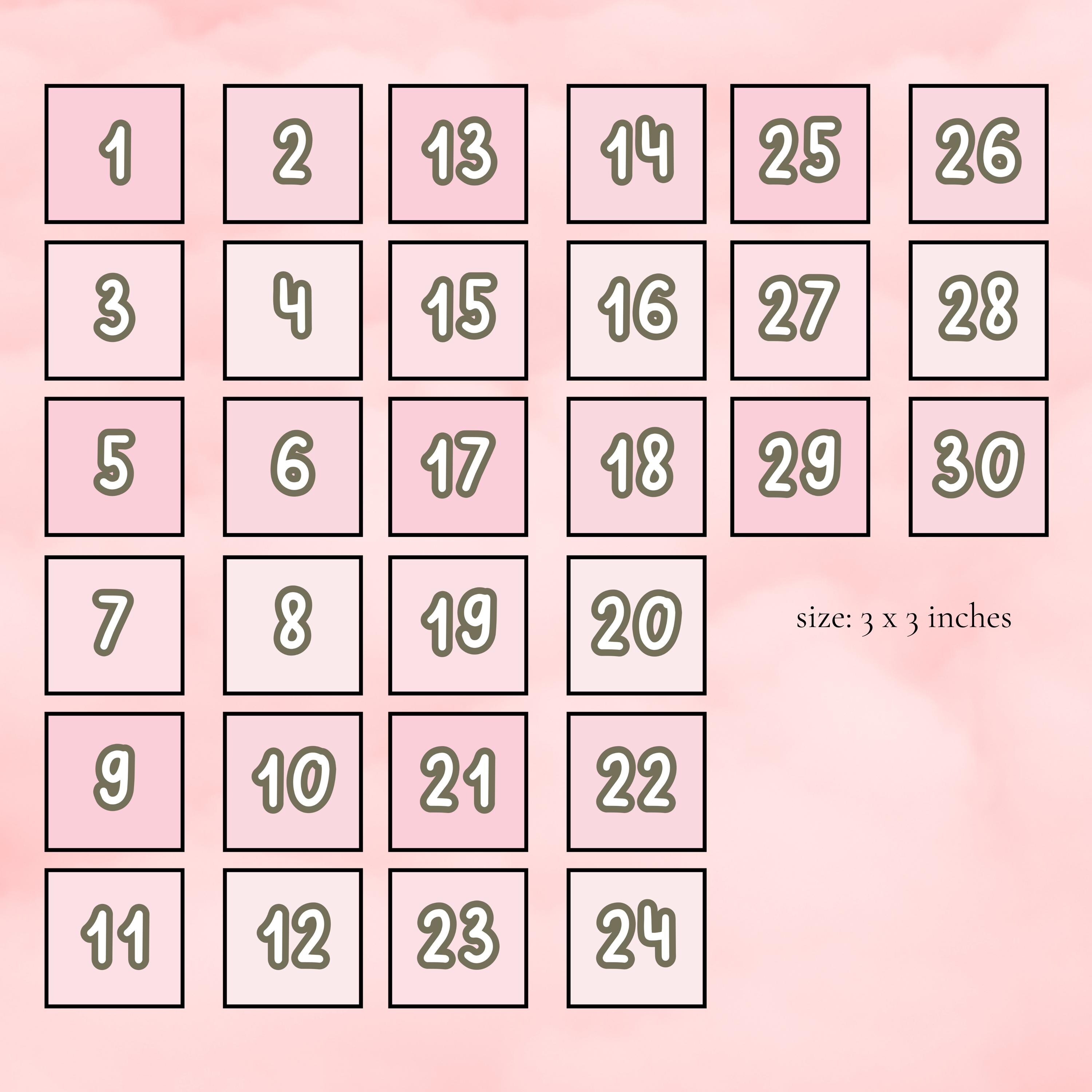 Girly Pink Flip Calendar/ Classroom Decor/ Teacher Resources/ Office ...