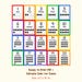 Rainbow Number Posters With Ten Frames/ Number Posters/ Classroom Decor ...