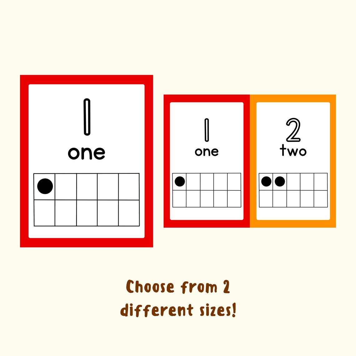 Rainbow Number Posters With Ten Frames/ Number Posters/ Classroom Decor ...