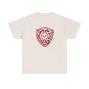 Joyful Warrior Shield T-shirt Empowering Sun Graphic Tee for Women ...