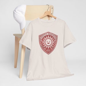 Joyful Warrior Shield T-shirt Empowering Sun Graphic Tee for Women ...