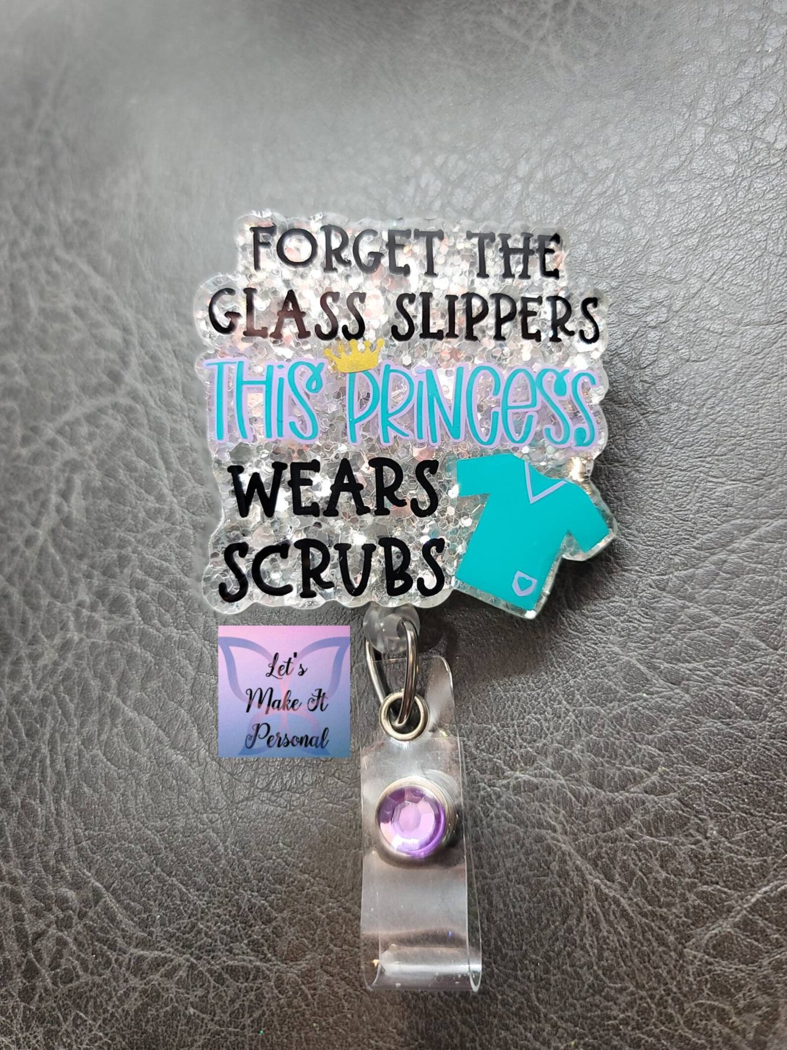 This Princess Wears Scrubs Retractable Badge Reel - Etsy